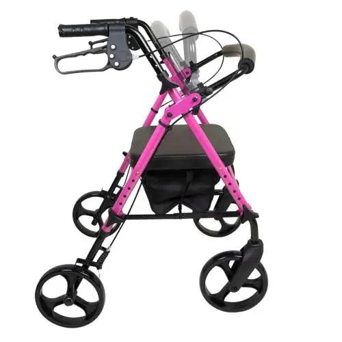 Rollator Aluminum Height Adjustable Pink - Bextera Health